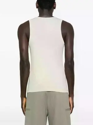 ENTIRE STUDIOS Ribbed-trims Tank Top - Neutrals