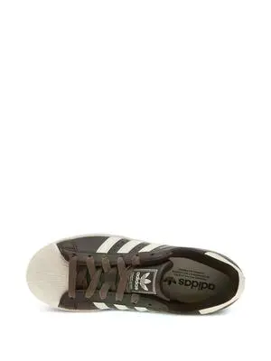 Adidas Superstar Ii Striped Sneakers - Brown