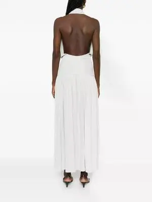 AYA MUSE Pleated Midi Dress - Grey