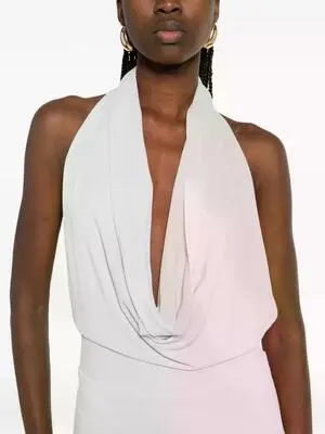 AYA MUSE Pleated Midi Dress - Grey
