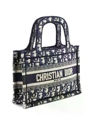 Dior Oblique Canvas Mini Tote Bag - Blue