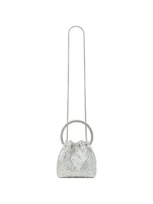JIMMY CHOO Bon Bon Crystal-embellished Bucket Bag