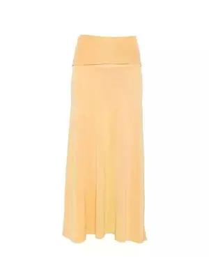 AYA MUSE Ribbed Rylin Skirt - Neutrals