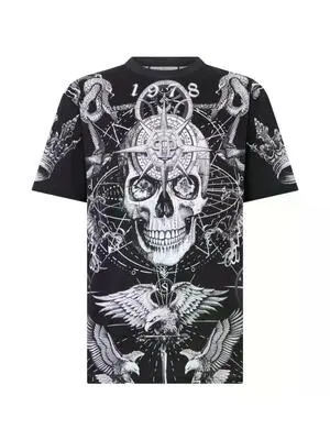 Philipp Plein Round-neck Printed T-shirt - Black