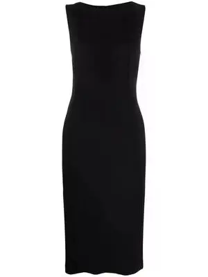 ST. AGNI Boat-neck Sleeveless Lyocell Dress
