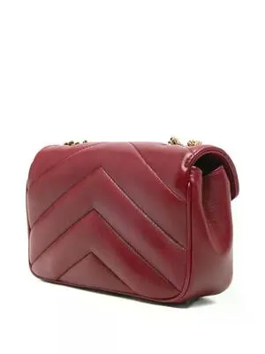 Saint Laurent Mini Loulou Chevron-quilted Shoulder Bag - Red
