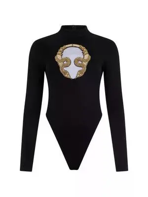 Roberto Cavalli Embroidered Long-sleeve Top