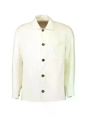 Eleventy Button Overshirt - Neutrals