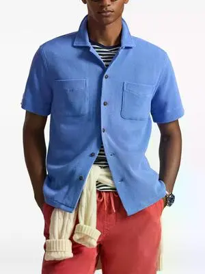 Polo Ralph Lauren Waffle-knit Shirt - Blue