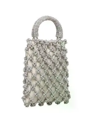 Rosantica Crystal-embellished Tote Bag - Silver