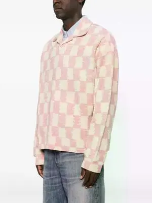 BONSAI Oversized Chequered Long-sleeve Sweater