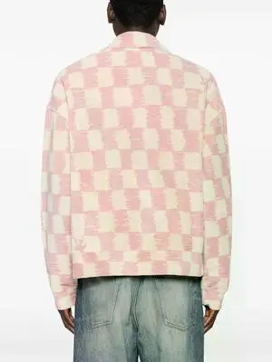 BONSAI Oversized Chequered Long-sleeve Sweater