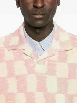 BONSAI Oversized Chequered Long-sleeve Sweater