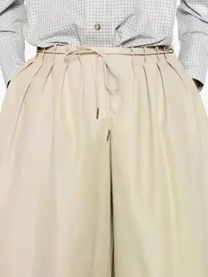 Brandon Maxwell Sutton Pintuck Elongated Shorts
