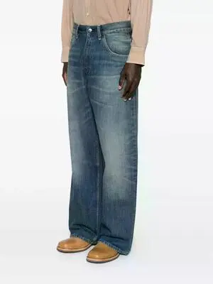 SUNFLOWER Faded Effect Loose Jeans