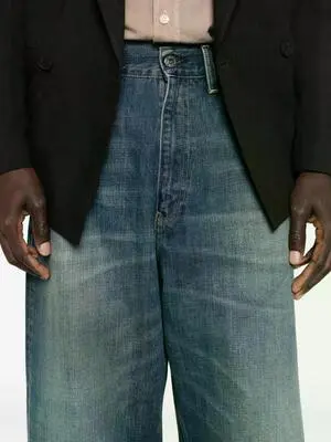 SUNFLOWER Faded Effect Loose Jeans