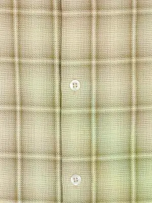 Séfr Ignacio Notched Collar Checked Shirt