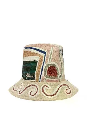 ALEMAIS Velora Patterned Bucket Hat - Neutrals