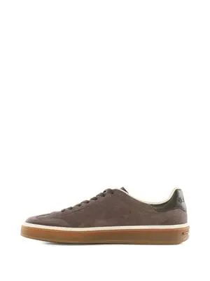 Loro Piana Walk Suede Lace-up Sneakers