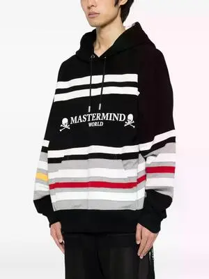 MASTERMIND WORLD Striped Logo Hoodie