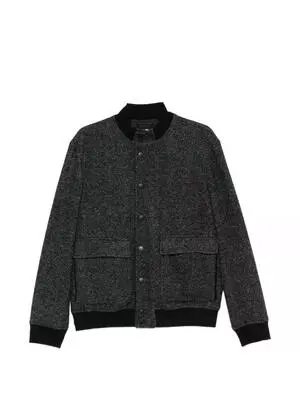 Canali Herringbone Pattern Pocket Jacket