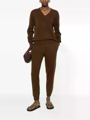 ENTIRE STUDIOS V-neck Knitted Sweater - Brown