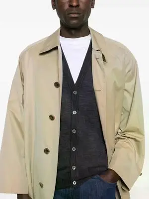 Canali V-neck Button-fastening Cardigan - Grey