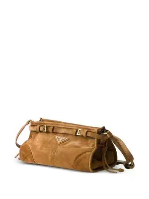 Prada Small Bonnie Shoulder Bag - Brown