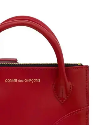 Comme Des Garçons Top Handle Zip Wallet - Red