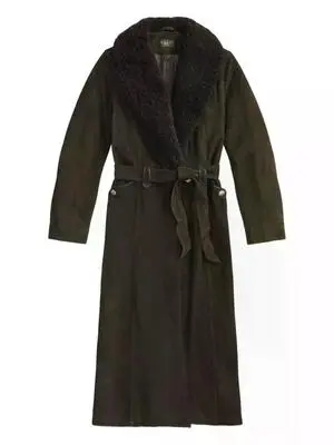 Ralph Lauren Belted Suede Coat