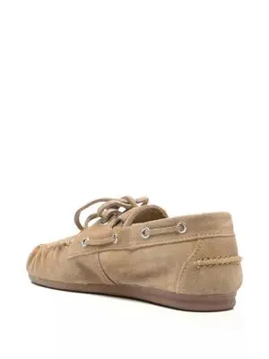 ALOHAS Rowan Suede Loafers - Neutrals