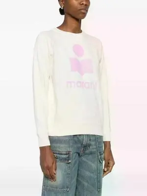 MARANT ETOILE Crewneck Sweatshirt With Logo Detail