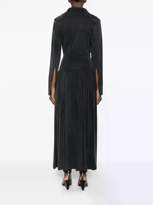 AYA MUSE Mer Pleated Midi Dress - Grey