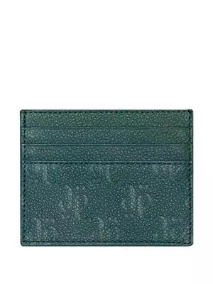 PLACE OF ËLMS Loog-embossed Cardholder - Green