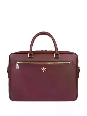PLACE OF ËLMS Crest Grained Leather Briefcase