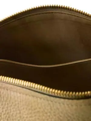 Prada Leather Tote Bag With Logo Detail - Neutrals