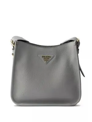Prada Leather Shoulder Bag With Logo