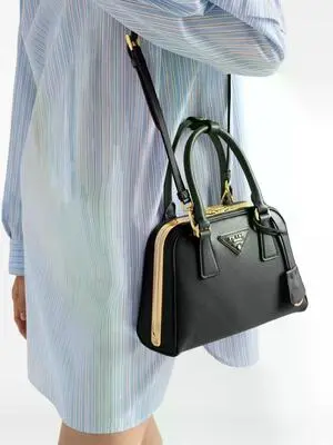 Prada Pyramid Leather Tote