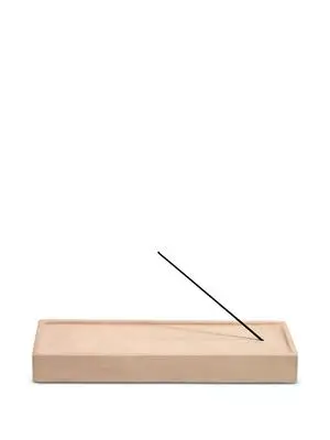 Place Of Ëlms Handcrafted Embossed-clay Incense Holder - Neutrals