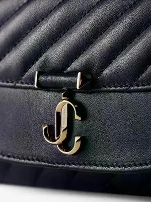 JIMMY CHOO Avenue Curve Quilted Shoulder Bag