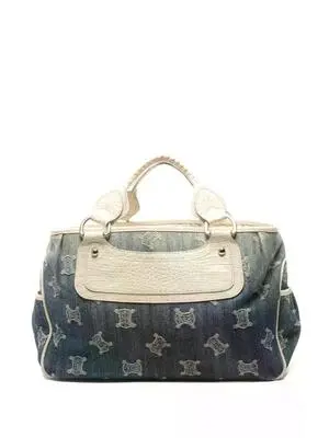 Celine 2000s Macadam Boogie Handbag - Blue