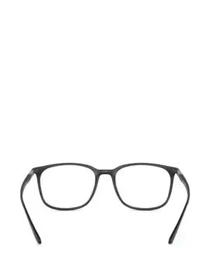 Ray-ban Matte Square Frame Glasses - Black