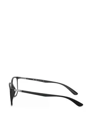 Ray-ban Matte Square Frame Glasses - Black