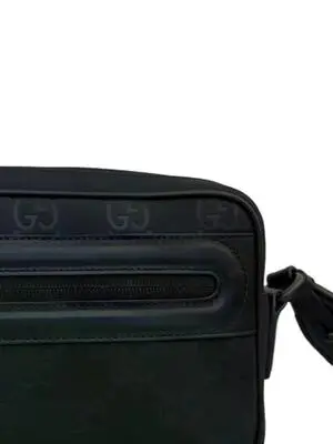 Gucci Monogram Embossed Messenger Bag