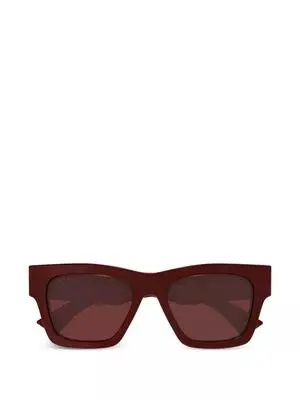 Gucci Square-Frame Sunglasses Red