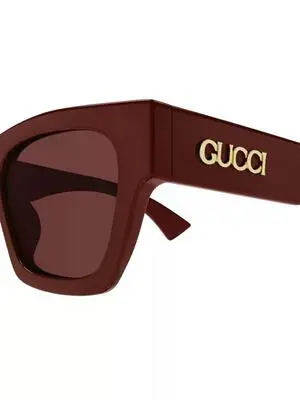 Gucci Square-frame Sunglasses - Red