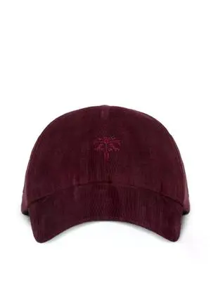 Place Of Ëlms Corduroy Embroidery Cap - Red