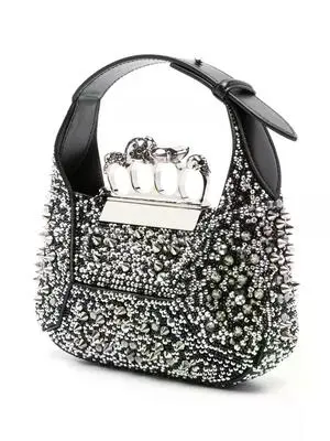 Alexander McQueen Mini Jewelled Hobo Bag