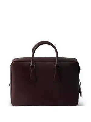 Prada Saffiano Leather Laptop Bag - Red