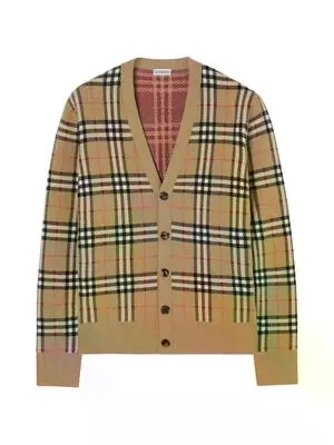 Burberry Check Pattern Cardigan